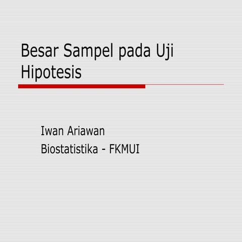 Besar sampel crossectional case_control_kohort_iwan_ariawan | PPT