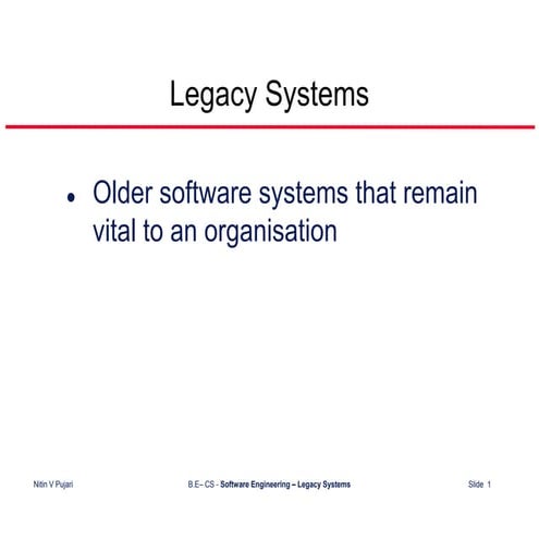 Legacy Systems | PDF