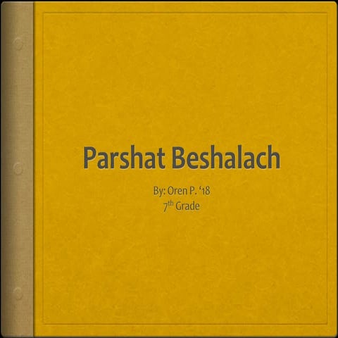 Parsha Presentations: Beshalach | PPT