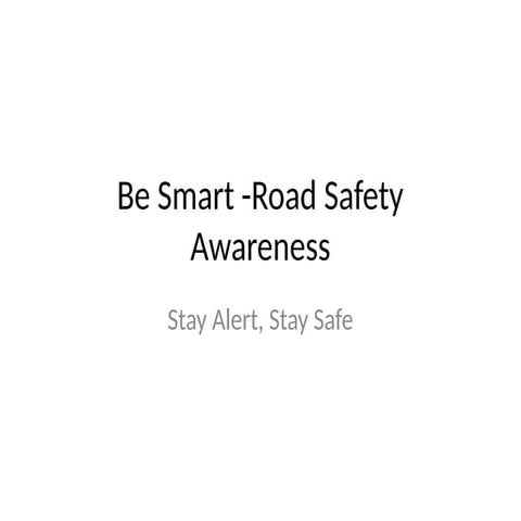 Road safety awareness | PPTX