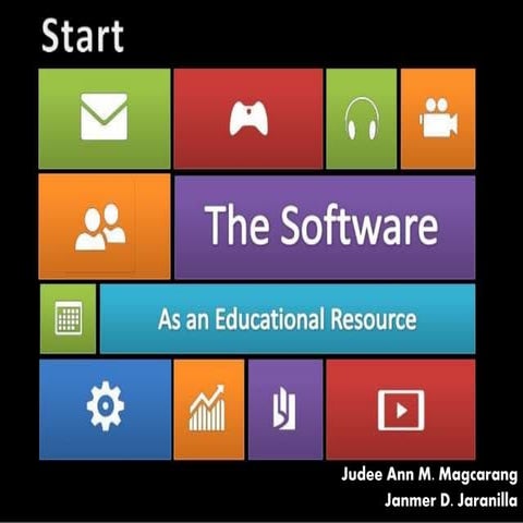 Software as an Educational Resource | PPT