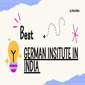 best german language institute in Delhi and India | PPT