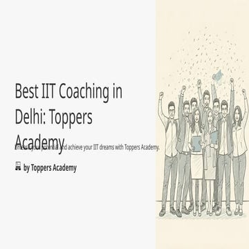 Top IIT Coaching in Delhi | Toppers Academy - Excellence in IIT ...