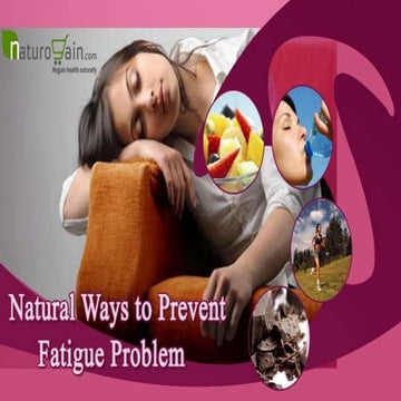 Best Natural Energy Supplements to Prevent Fatigue Problem | PDF ...