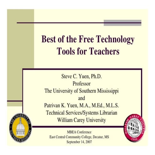 Best of The Free Technology Tools For Teachers | PDF