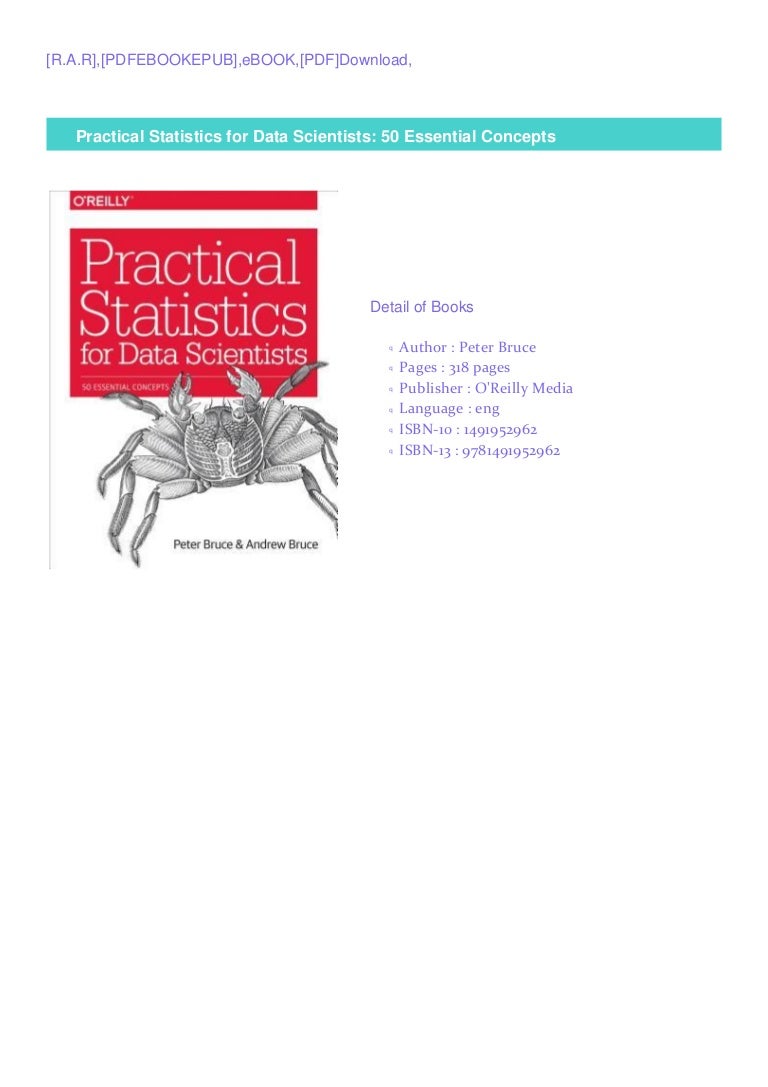 Best[PDF]Practical Statistics for Data Scientists: 50 Essential Conce…