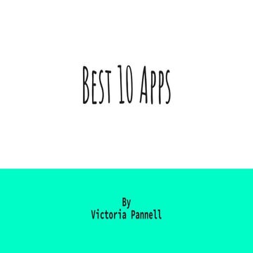 Best 10 apps (2) | PPT