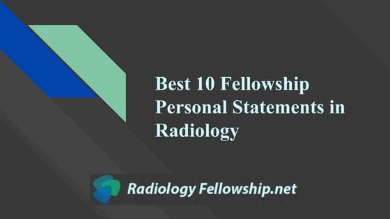 6 Best Samples of Personal Statement in Cardiology | PPTX