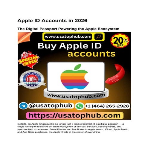 how do i buy Best Websites To Buy Apple ID Accounts With Clear & ...pdf