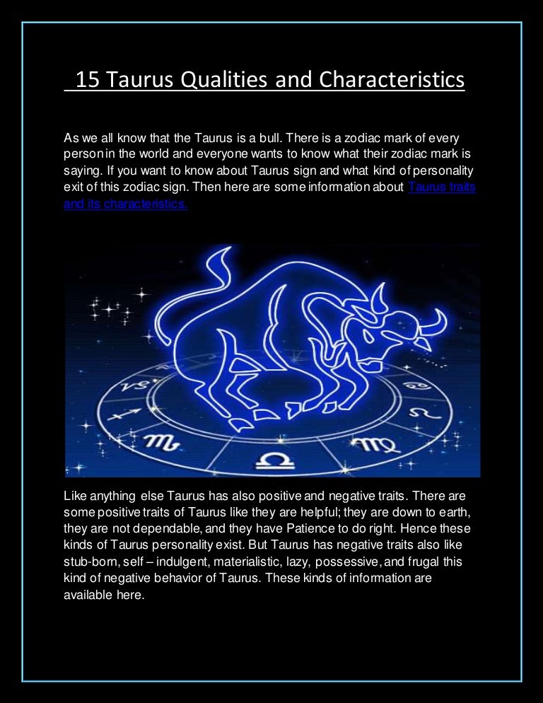 Best 15 Traits And Characteristics Of Taurus best-15-traits-and-characteristics-of-taurus