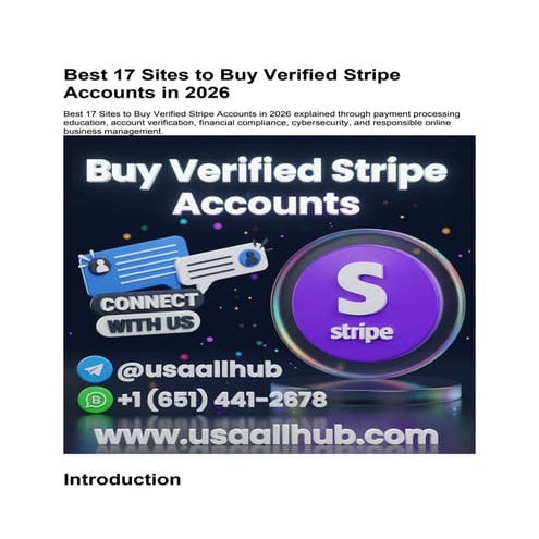 Trusted 9 Sites to Buy Verified Stripe Accounts for E-Commerce .pdf