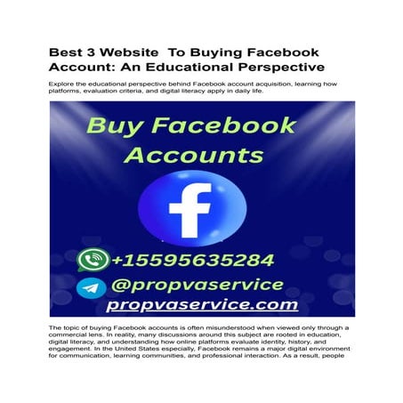 Best 3 Website To Buying Facebook Account_ An Educational Perspective.pdf