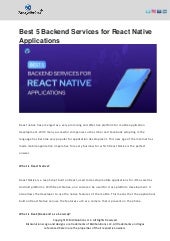 AWS Vs Firebase Vs Heroku- Which is Suitable for your Next Project? | PPT