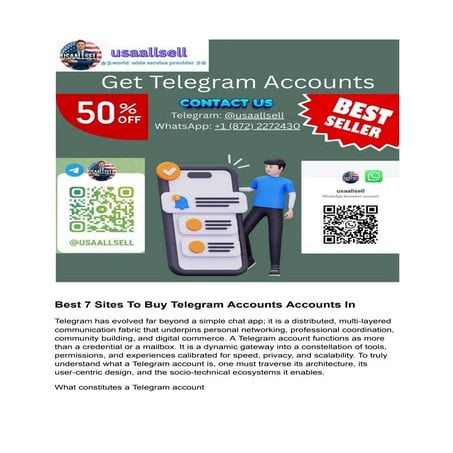 Best 7 Sites To Buy Telegram Accounts Accounts In.pdf