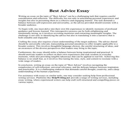 Best Advice Essay.pdf
