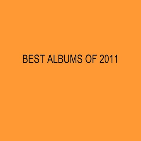 Top 10 Music Albums Of 2008 | PDF