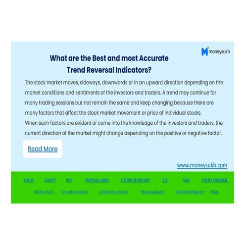 What are the Best and most Accurate Trend Reversal Indicators? | PDF ...
