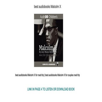 best audiobooks Malcolm X | PDF