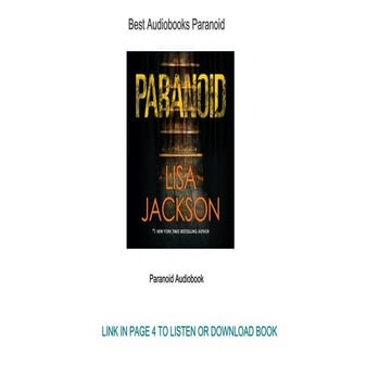 Best Audiobooks Paranoid | PPT