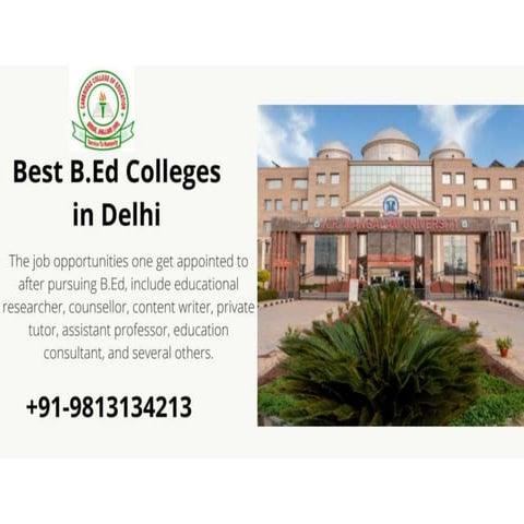 Best B.ED Colleges In Delhi.pptx