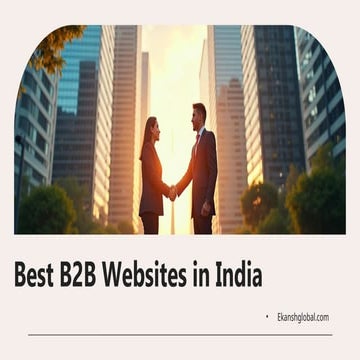 Best B2B Website in India: Opening Opportunities for Business Growth | PPTX