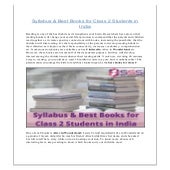 Best Books and Syllabus for Class 2.pdf