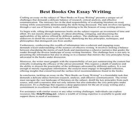 Best Books On Essay Writing. Step-By-Step Guide to Essay Writing - ESL ...