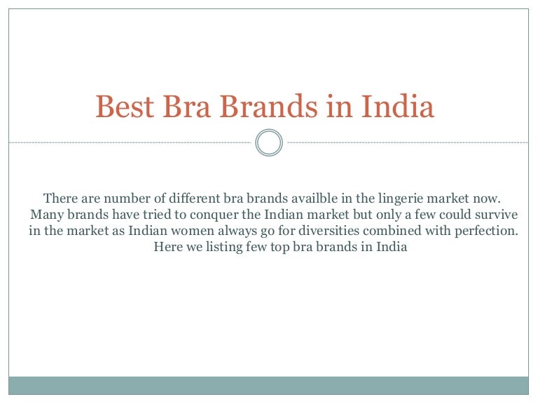Best Bra Brands In India