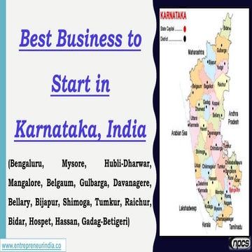 Best Business to Start in Karnataka, India | PPTX