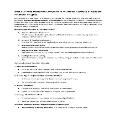 Best Business Valuation Company in Mumbai.pdf