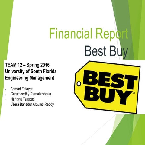 Best Buy Financial Report Analysis | PPT