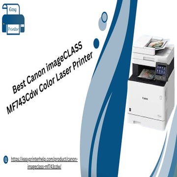Best Canon imageCLASS MF743Cdw Color Laser Printer.pdf