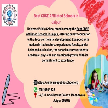 Best CBSE Affiliated Schools in Jaipur – Universe Public School.pdf