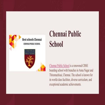 Best CBSE School Chennai - Chennai Public School.pptx
