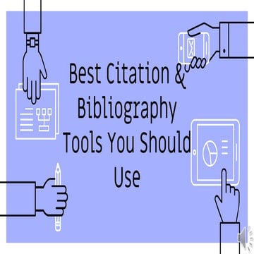 Citation management tools 1 | PPTX