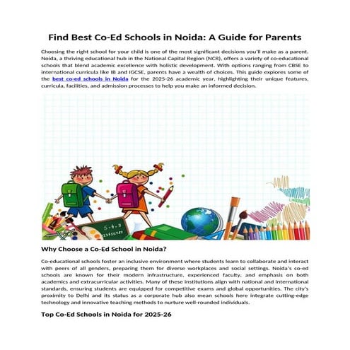 Best Co-Ed Schools in Noida A Guide for Parents.pdf
