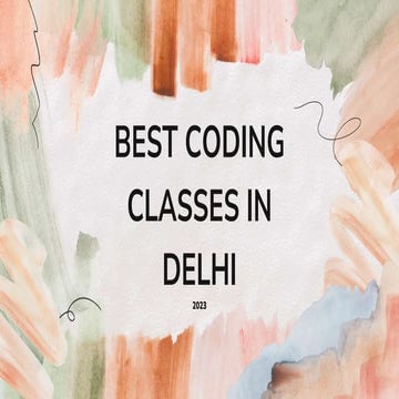Best Coding Classes in Delhi | PPT