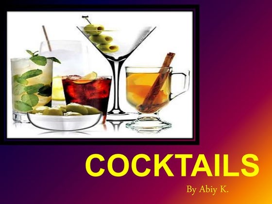 25 international cocktails | DOCX