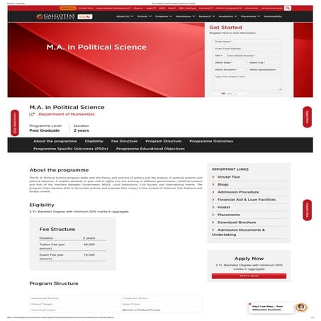 Best Colleges for MA in Political Science in Delhi NCR | PDF