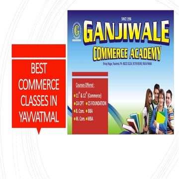 BEST COMMERCE CLASSES IN YAVTMAL CITY | PPTX