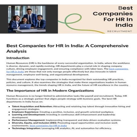 Best HR Software In India | PDF