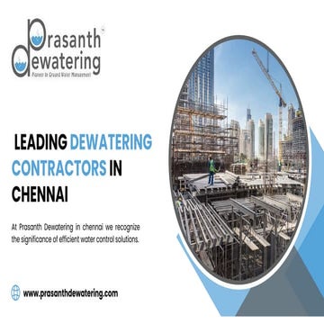 Best Complete Dewatering System Provider | Prasanth Dewatering | PDF