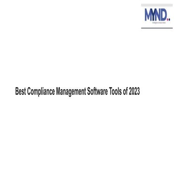 Best Compliance Management Software Tools of 2023.pptx | Cloud Computing | Internet