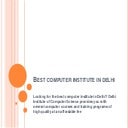 Best computer institute in delhi.pptx