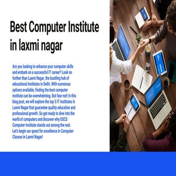 Best Computer Institute in laxmi nagar.pdf | Business | Business and ...