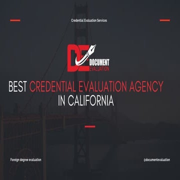 Best Credential Evaluation Agency in California.pdf