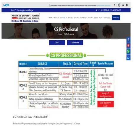 best cs professional coaching in laxmi nagar delhi | PPT