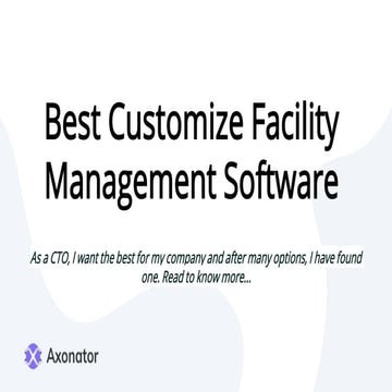 Best Customize Facility Management Software | PPTX