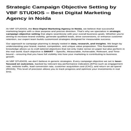 Smart Objective Setting for Digital Success | PDF