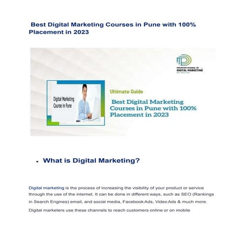 Best Digital Marketing Courses in Pune with 100 Placement in 2023.pptx